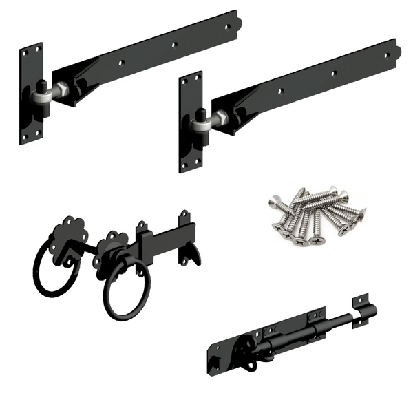 Gate Ironmongery Kit for Wooden Side Gate - Stellar Gates