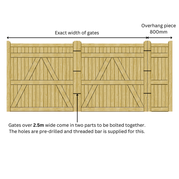 Wooden Sliding Gates - Village Design - Stellar Gates